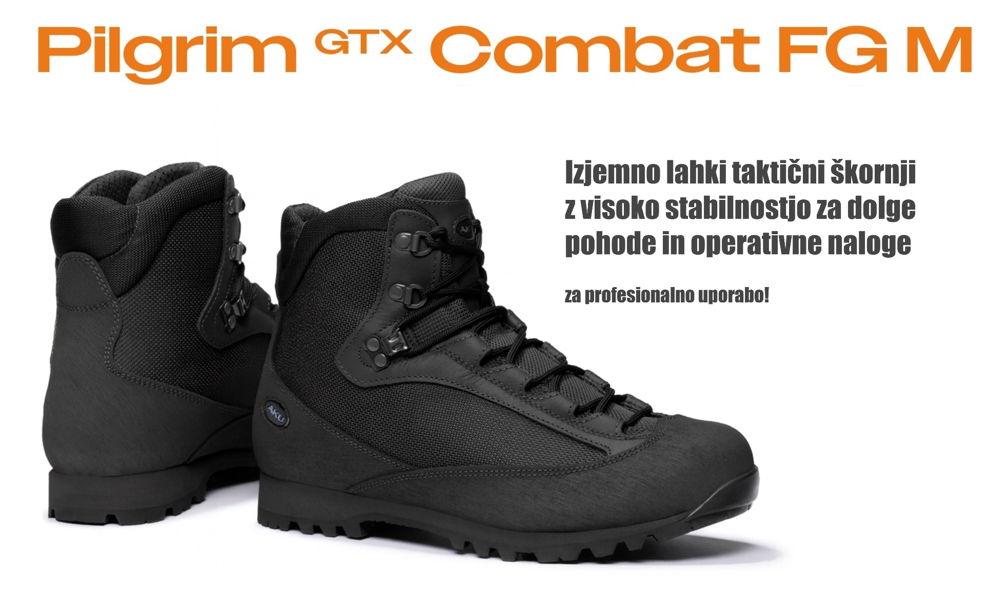 Profesionalna obutev Aku Tactical - Pilgrim GTX Combat FG M - Black ...